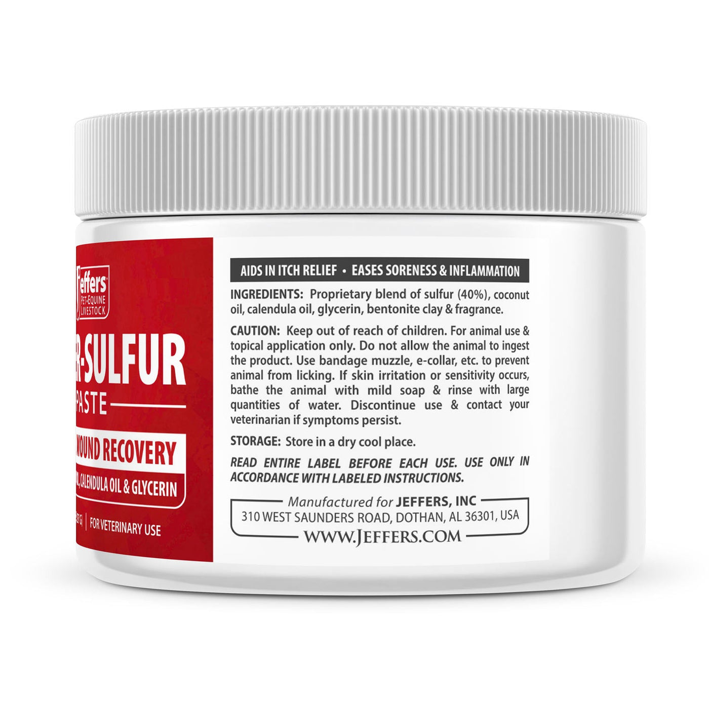 Jeffers Super Sulfur Healing Paste, 8 oz Natural Wound Care