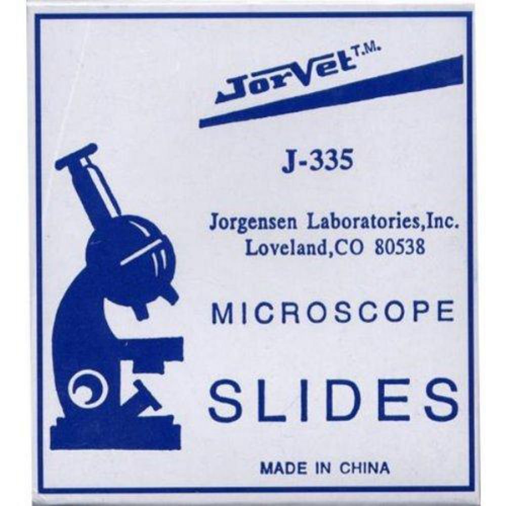 Jor-Vet Microscope Slides Clear Box of 72 — Jeffers