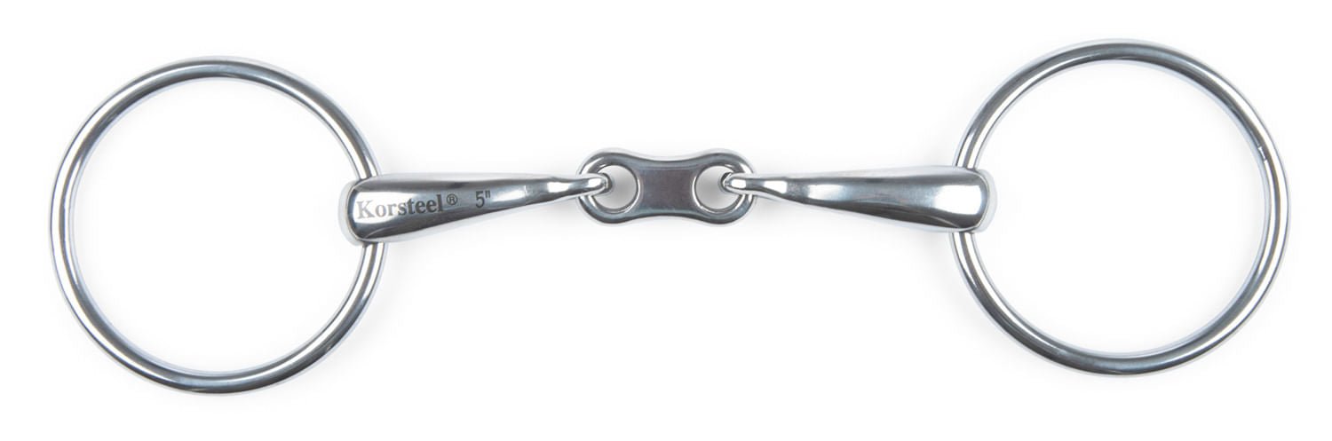 JP Korsteel French Link Loose Ring Snaffle Bit for Horses — Jeffers