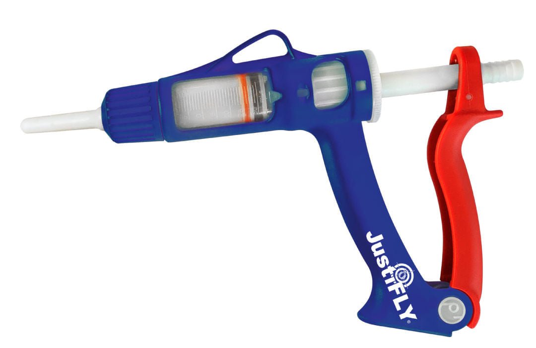 JustiFly Pour-On Applicator Gun for Cows — Jeffers