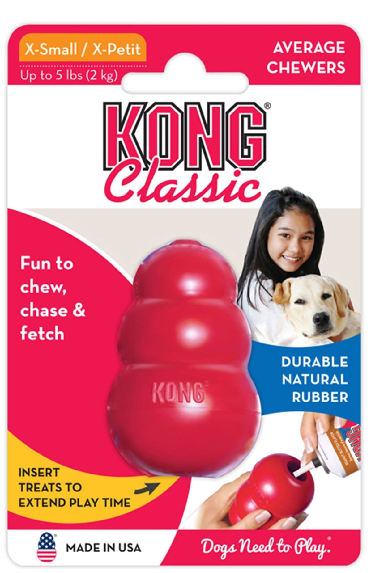 KONG Classic Dog Toy (Red) — Jeffers