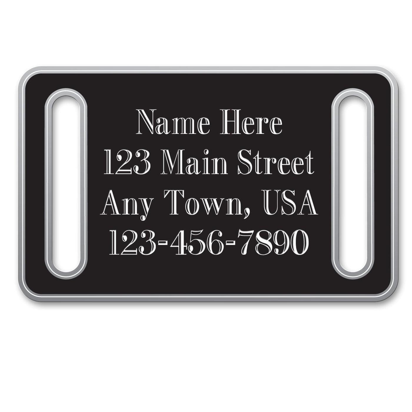Jeffers Engraved Pet ID Tag, Large Collar Slide-On