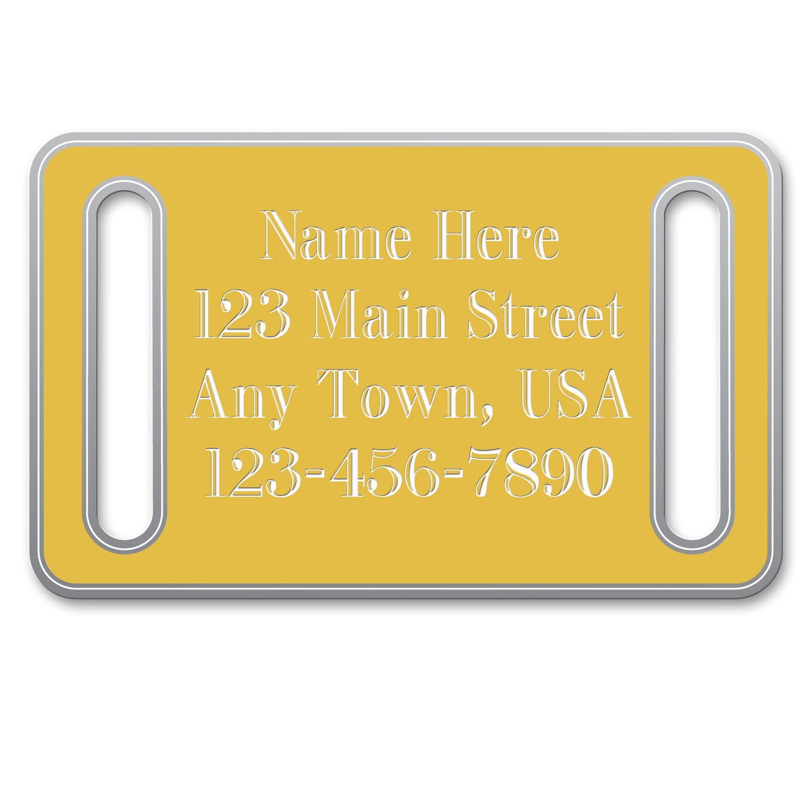 Jeffers Engraved Pet ID Tag, Large Collar Slide-On
