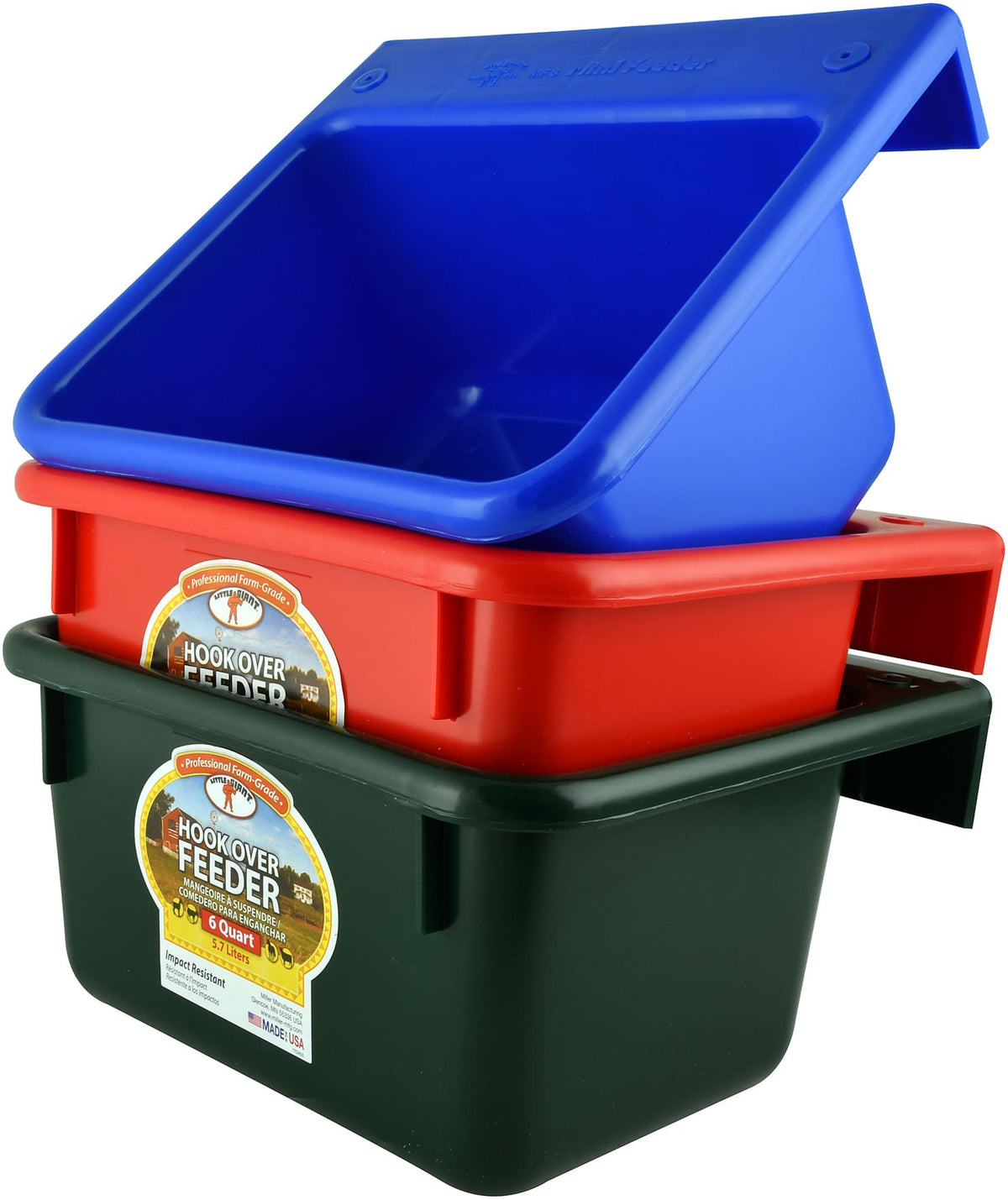 Little Giant Mini Feeder for Pastures, Pens and Barns, 6 qt — Jeffers
