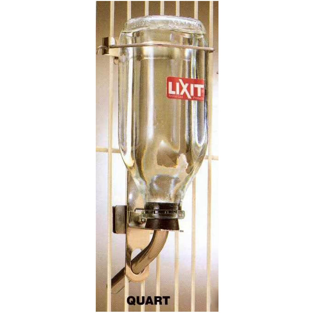 Lixit Glass Water Bottle, 32 oz with Tube for Small Pets — Jeffers