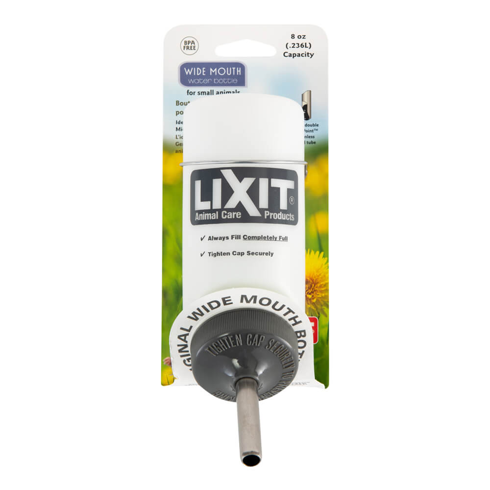 Lixit Plastic Wide Mouth Bottle for Small Animals — Jeffers