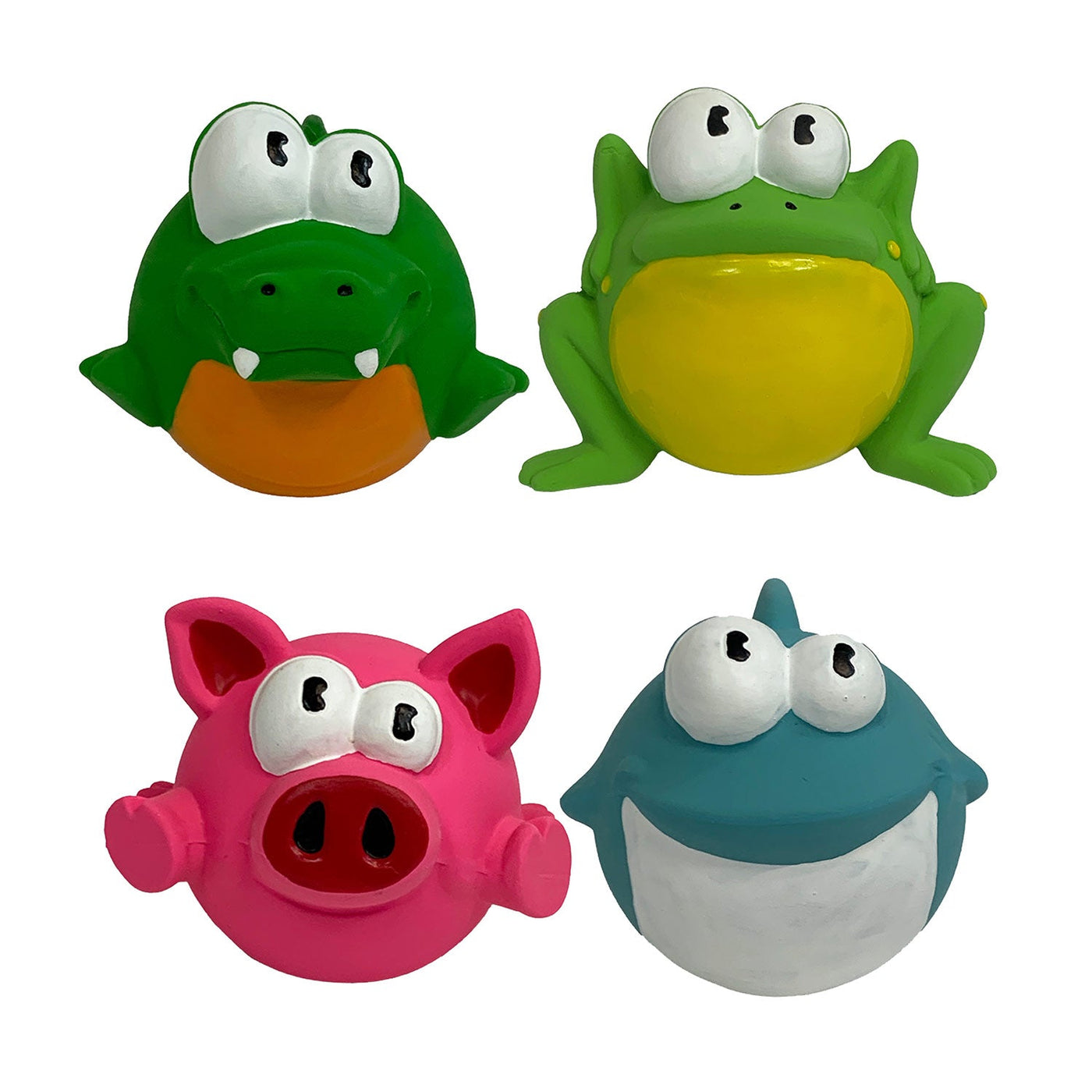 LYLA Latex Dog Toys, Assorted (Alligator, Frog, Pig, Shark) — Jeffers