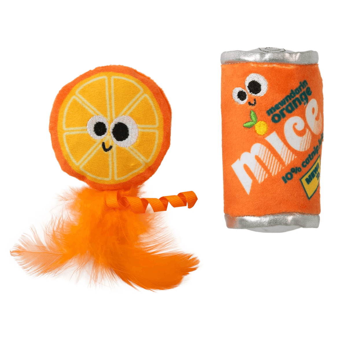 Petmate Mad Cat Orange Mice Soda Pet Toy — Jeffers
