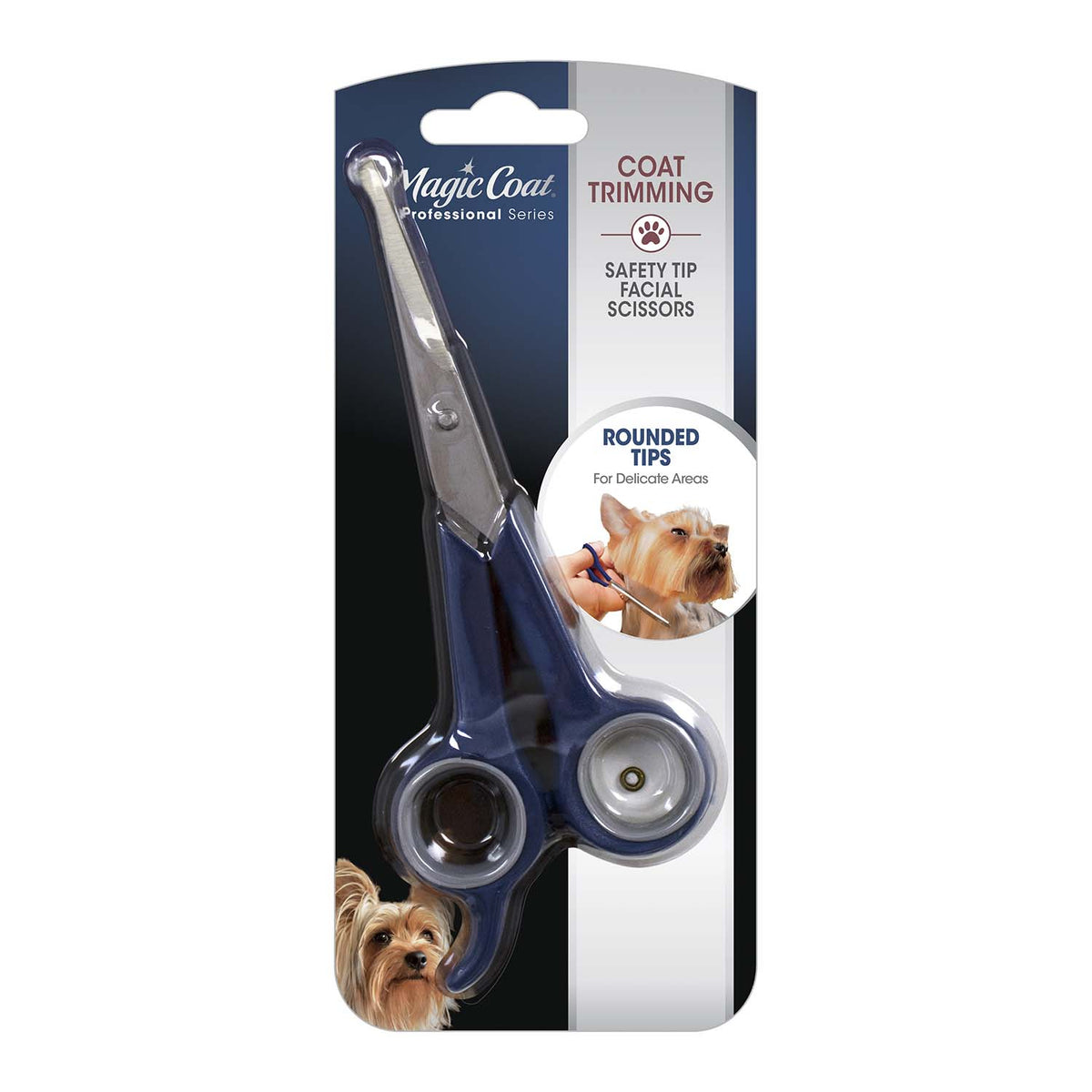 Magic Coat Professional Series Safety Tip Facial Trimming Scissors for ...