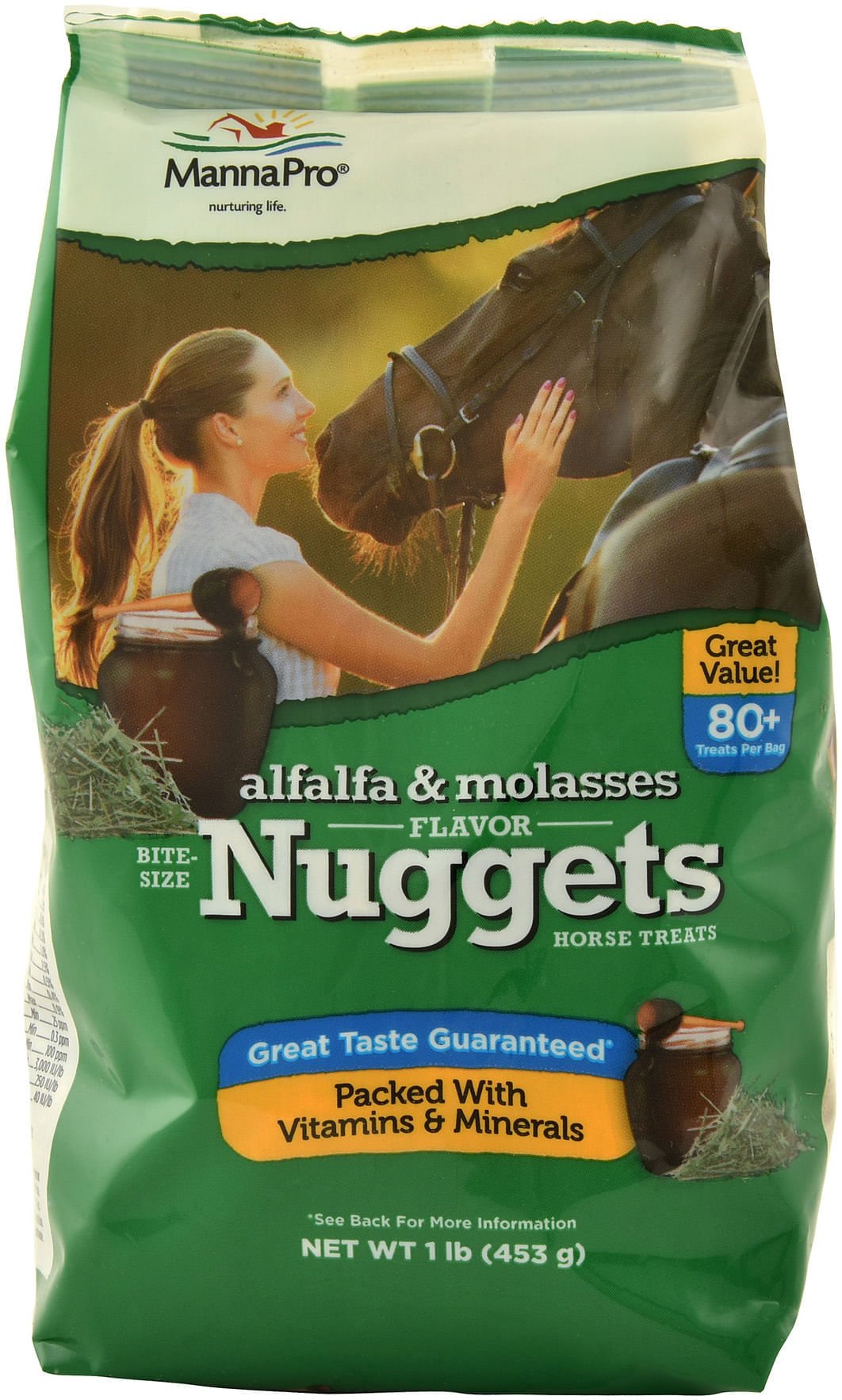 Manna Pro Alfalfa & Molasses Bite-Sizes Nuggets for Horses — Jeffers