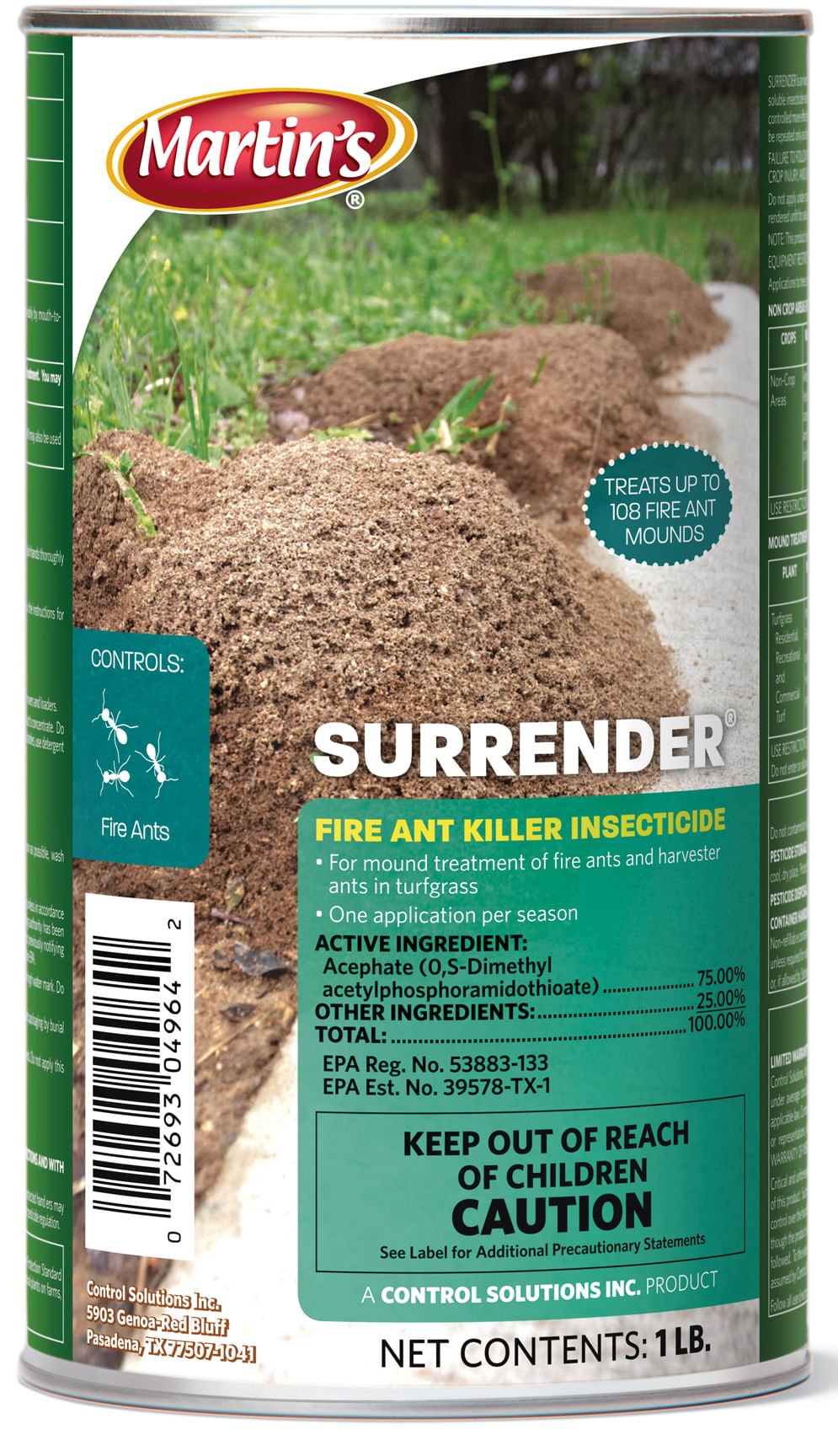 Martin's Surrender Fire Ant Killer Insecticide — Jeffers