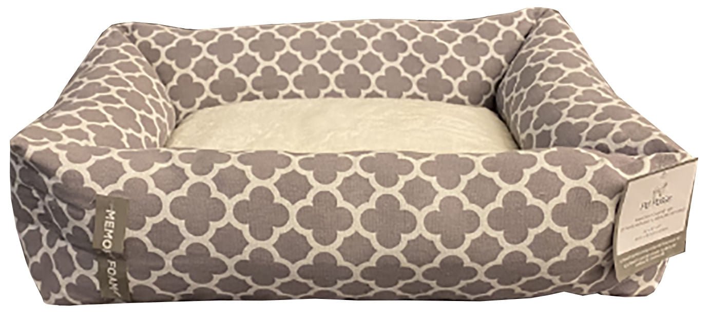 Pet Posse Memory Foam Rectangle Bed With Sherpa Lining for dogs — Jeffers