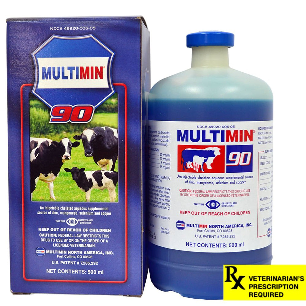 Rx Multimin 90 Supplement Injection for Cattle — Jeffers