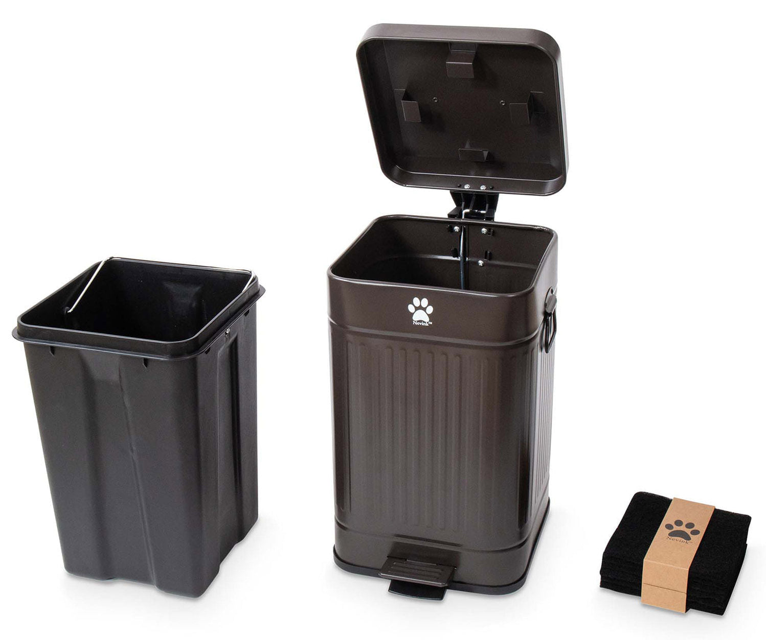 Nevink Dog Poop Trash Can for Outdoors, 12 L — Jeffers