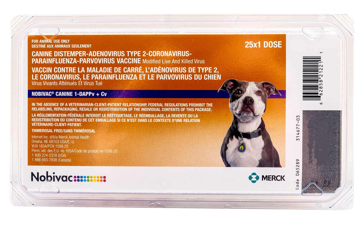 Nobivac Canine 1-DAPPv+Cv Vaccine for Dogs — Jeffers