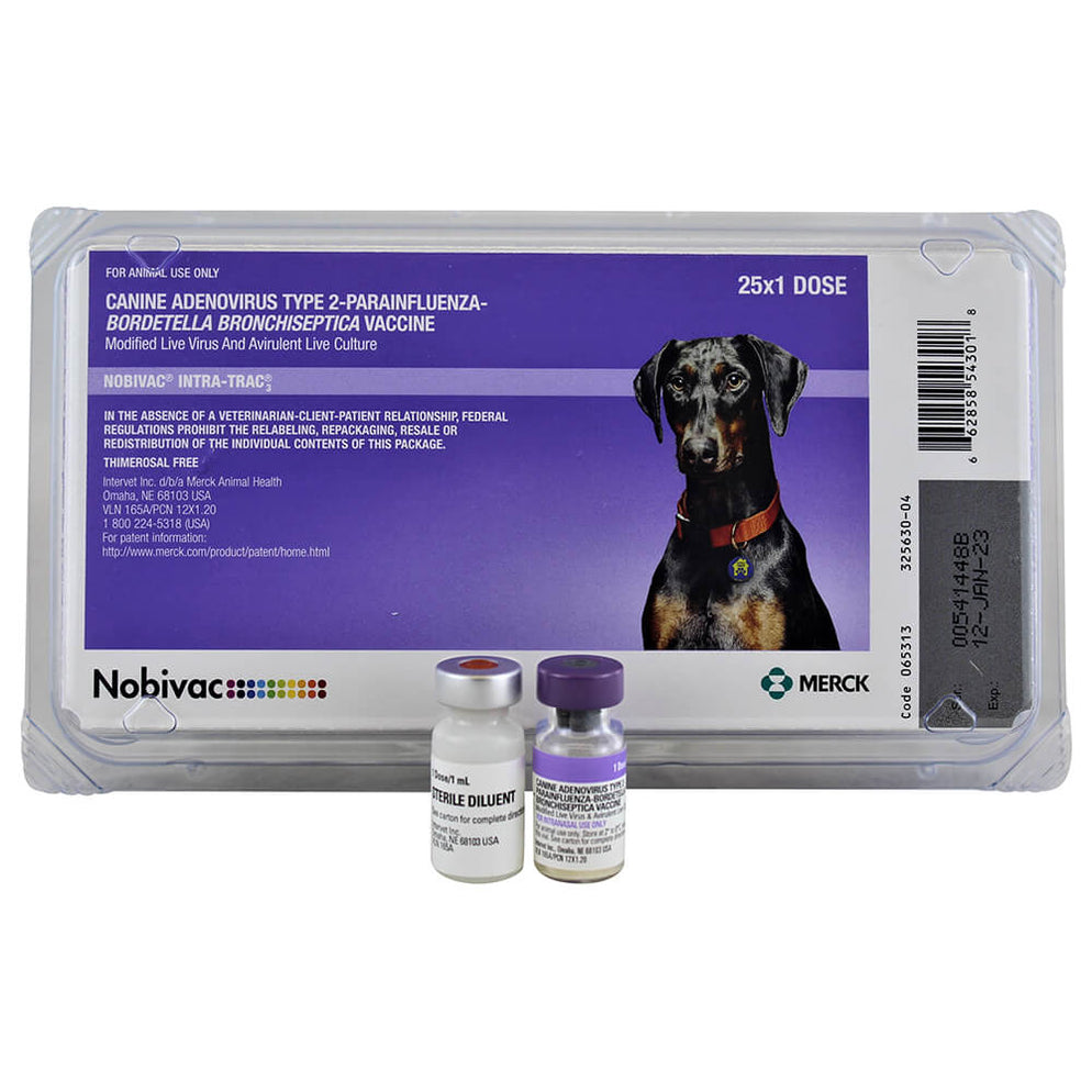 Merck Nobivac Intra-Trac 3 Intranasal Vaccine for Dogs — Jeffers