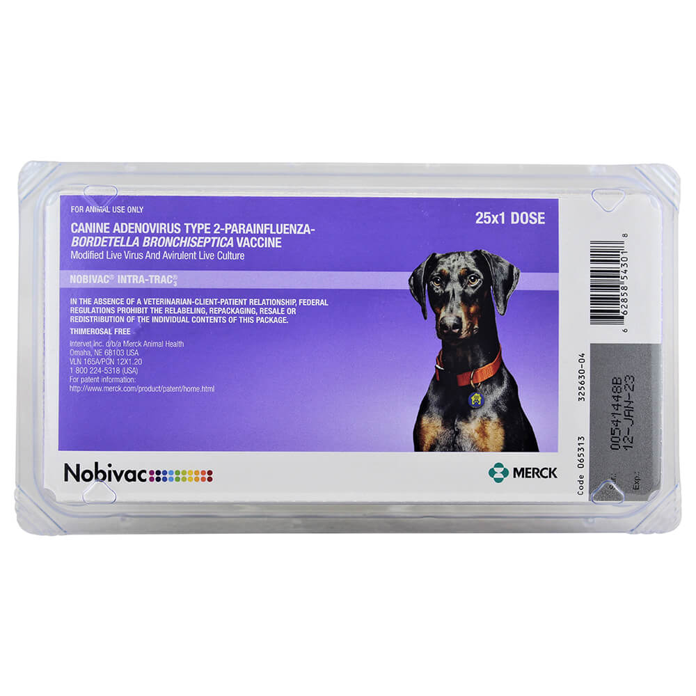 Merck Nobivac Intra-Trac 3 Intranasal Vaccine for Dogs — Jeffers