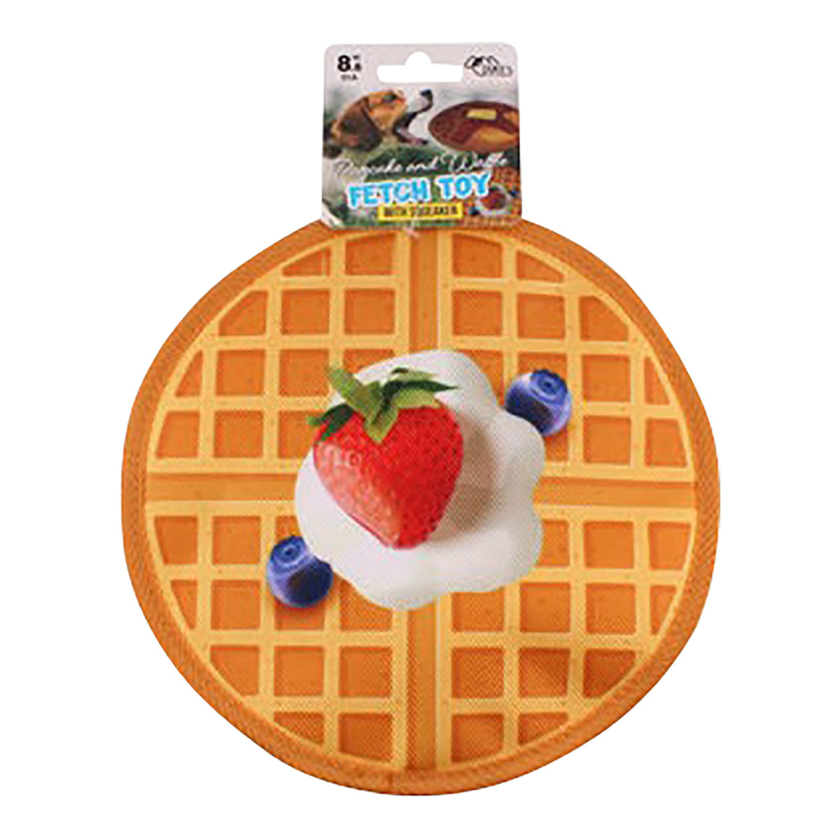 Duke's 8.6" Assorted Pancake and Waffle Flying Dog Fetch Toy with ...