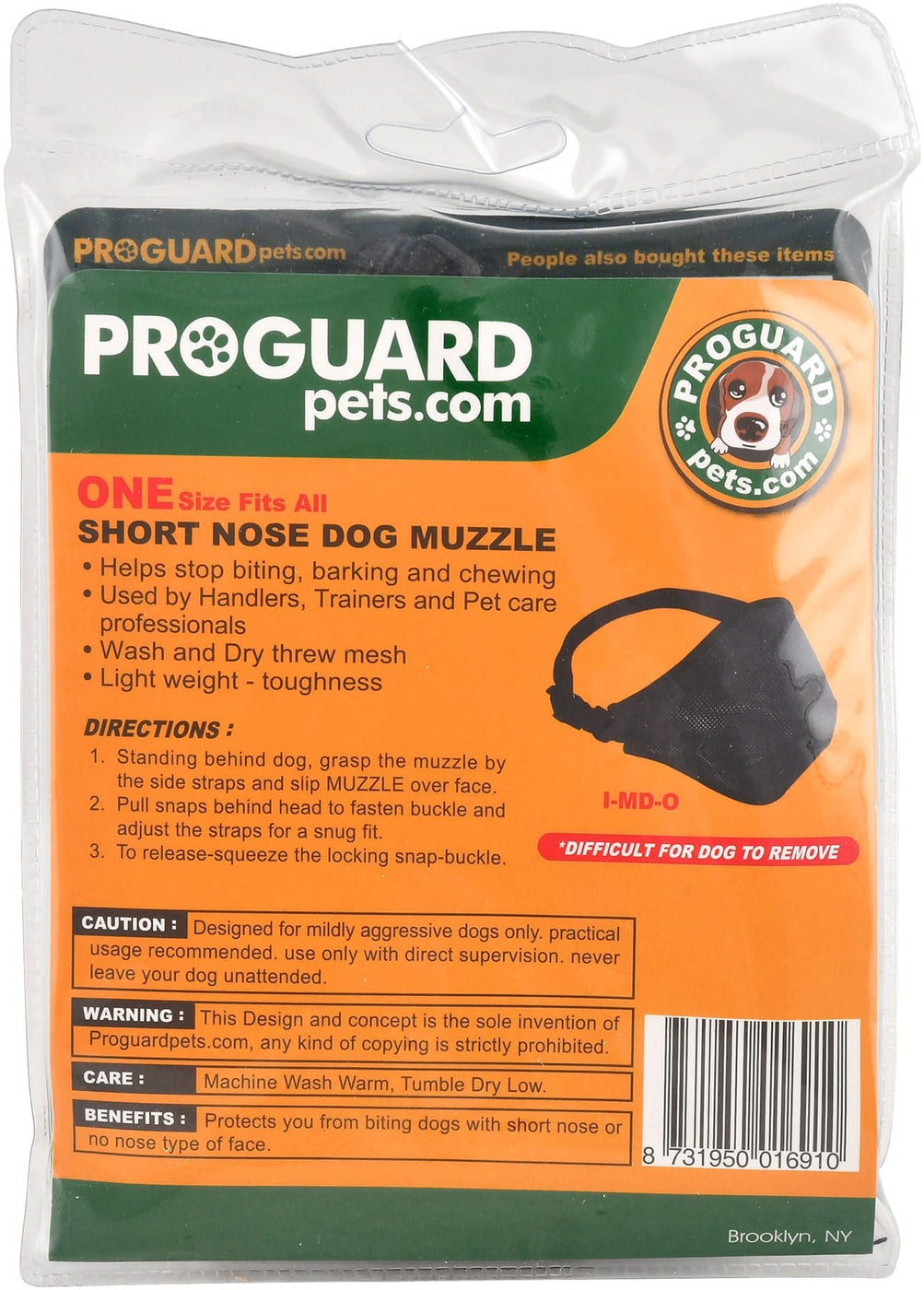 ProGuard Short Nose Mesh Dog Muzzle — Jeffers