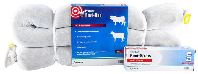 Prozap Bovi-Rub Cattle Backrubber & Bovi-Strips for Fly Control — Jeffers