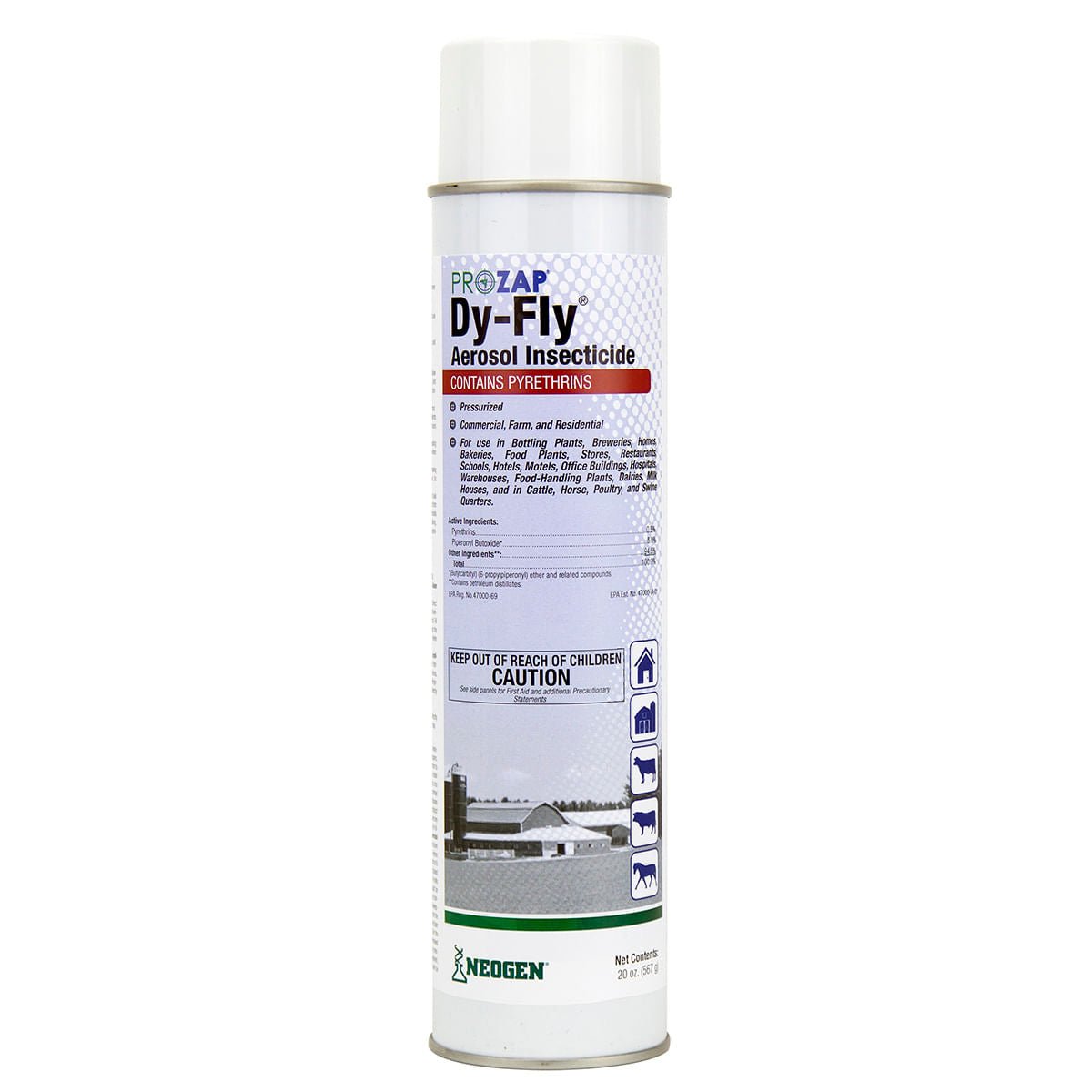 Prozap DyFly Aerosol Insecticide, 20 oz — Jeffers