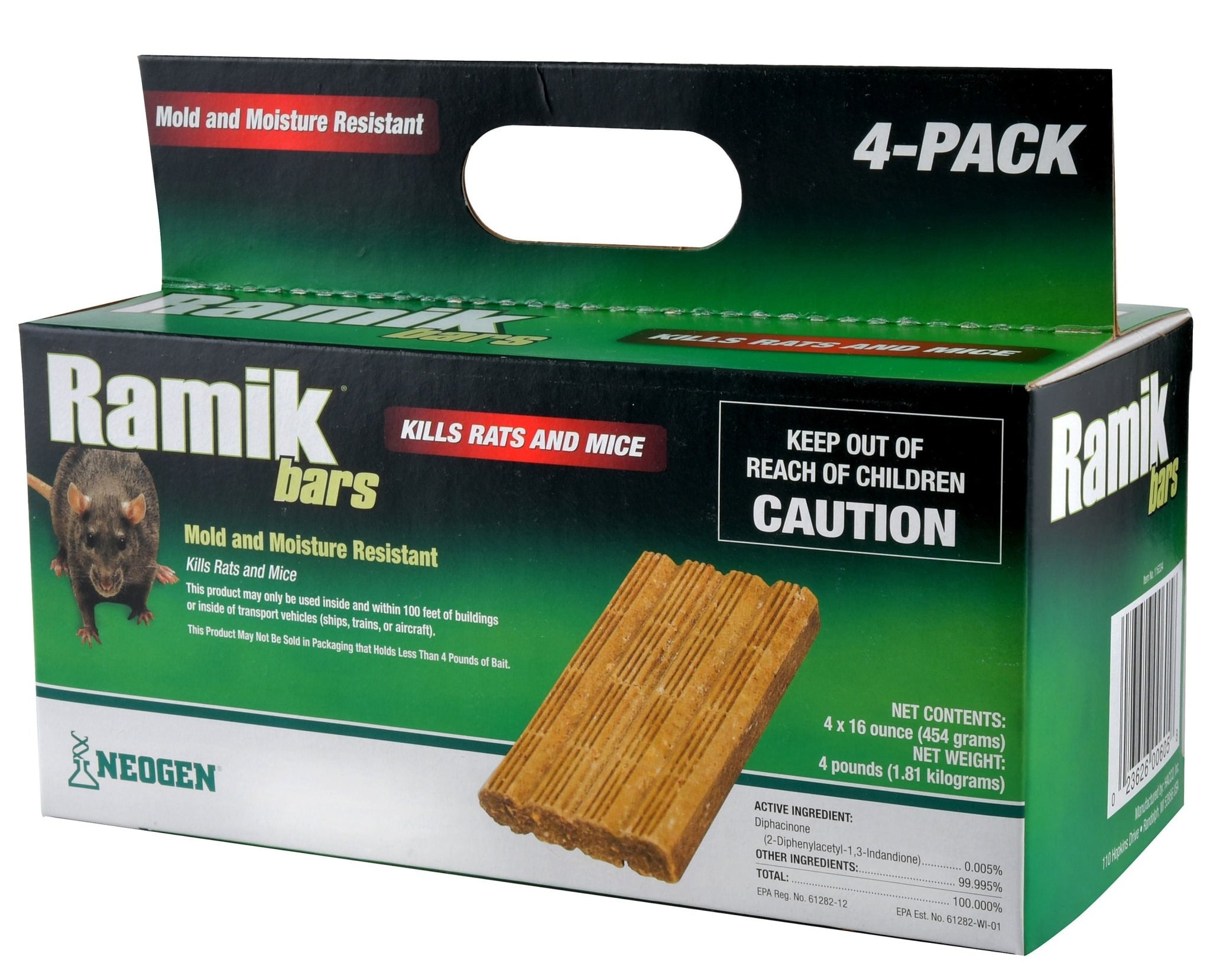 Neogen Ramik Bars Rodent Control, 4 pack — Jeffers