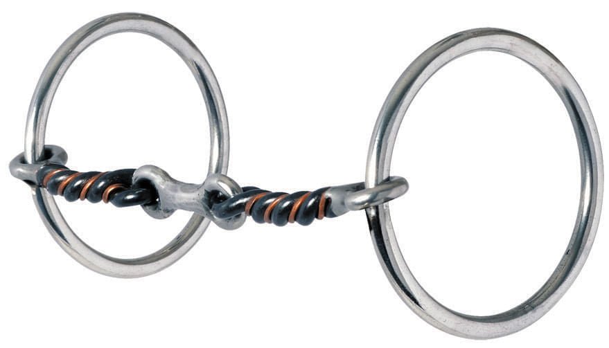 Reinsman Traditional Sweet and Sour Dog Bone Loose Ring Horse Snaffle ...