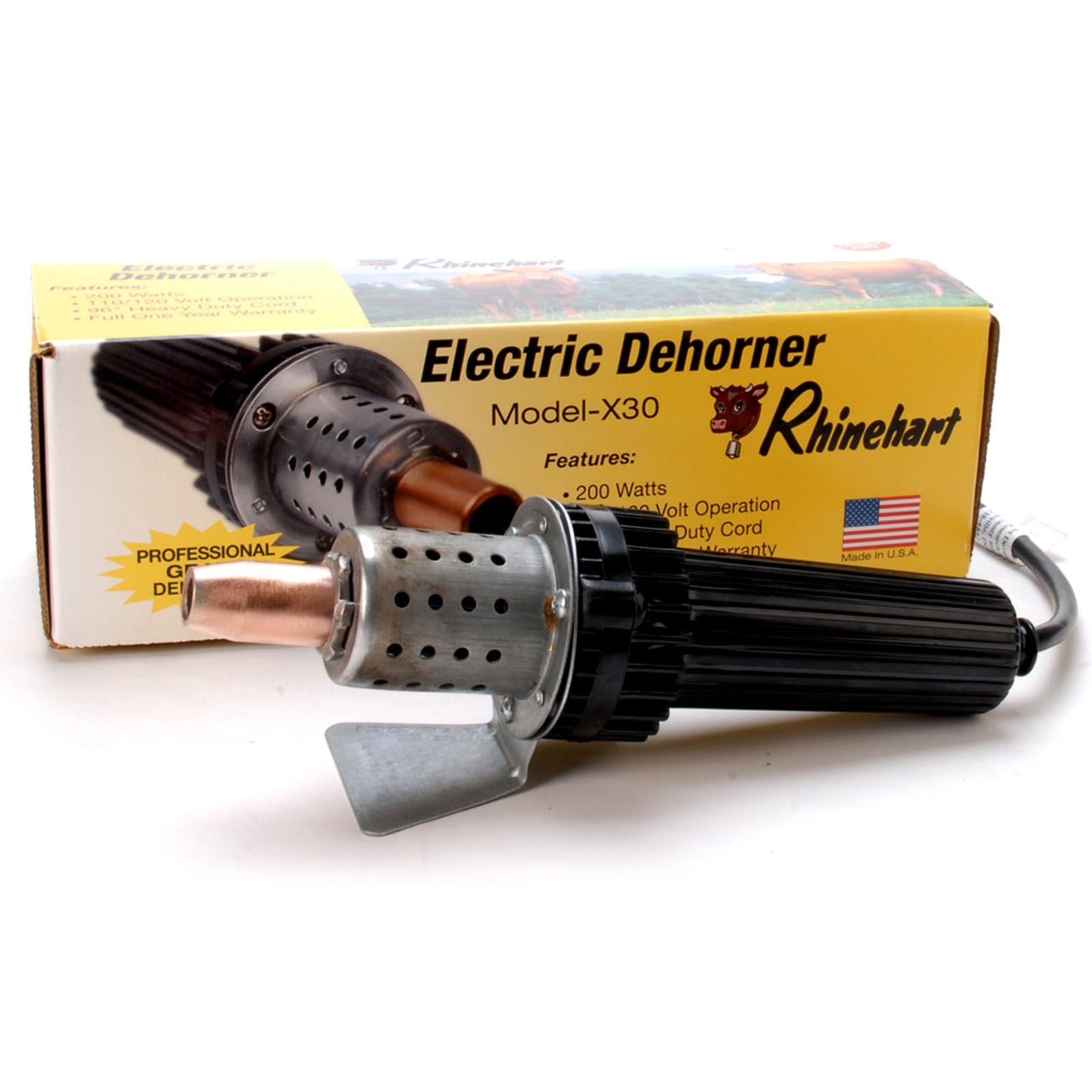 Rhinehart X-30 Electric Dehorner for Cattle and Goats — Jeffers