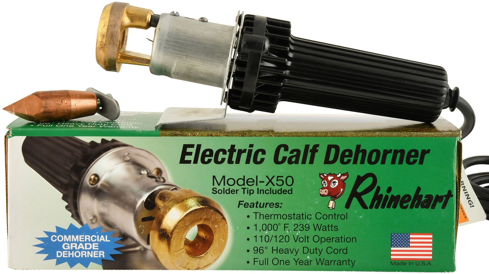 Rhinehart X-50A Electric Dehorner — Jeffers