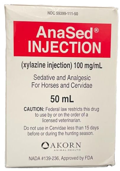 Rx AnaSed Injection for Horses, Dogs & Cats, 100mg/ml x 50ml — Jeffers