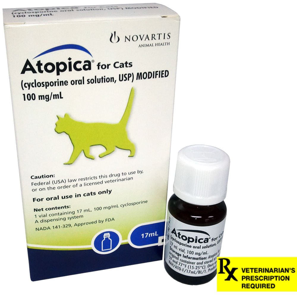 Rx Atopica for Cats Solución oral para la dermatitis felina — Jeffers