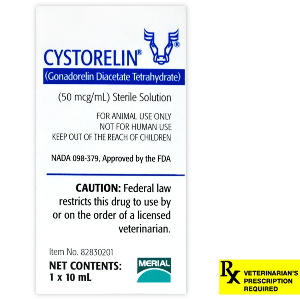 Rx Cystorelin Sterile Solution Vial for Cattle — Jeffers