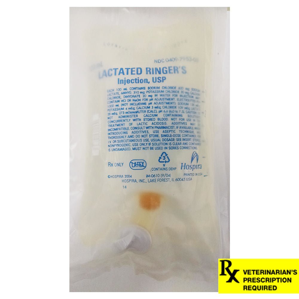 Rx Lactated Ringer's Injection USP for Animals — Jeffers