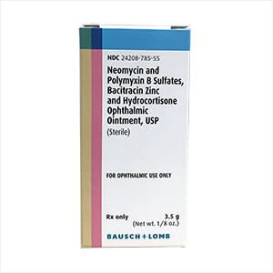 Rx Neo/Poly/Bac w/Hydrocortisone Ophthalmic Ointment, 3.5gm — Jeffers