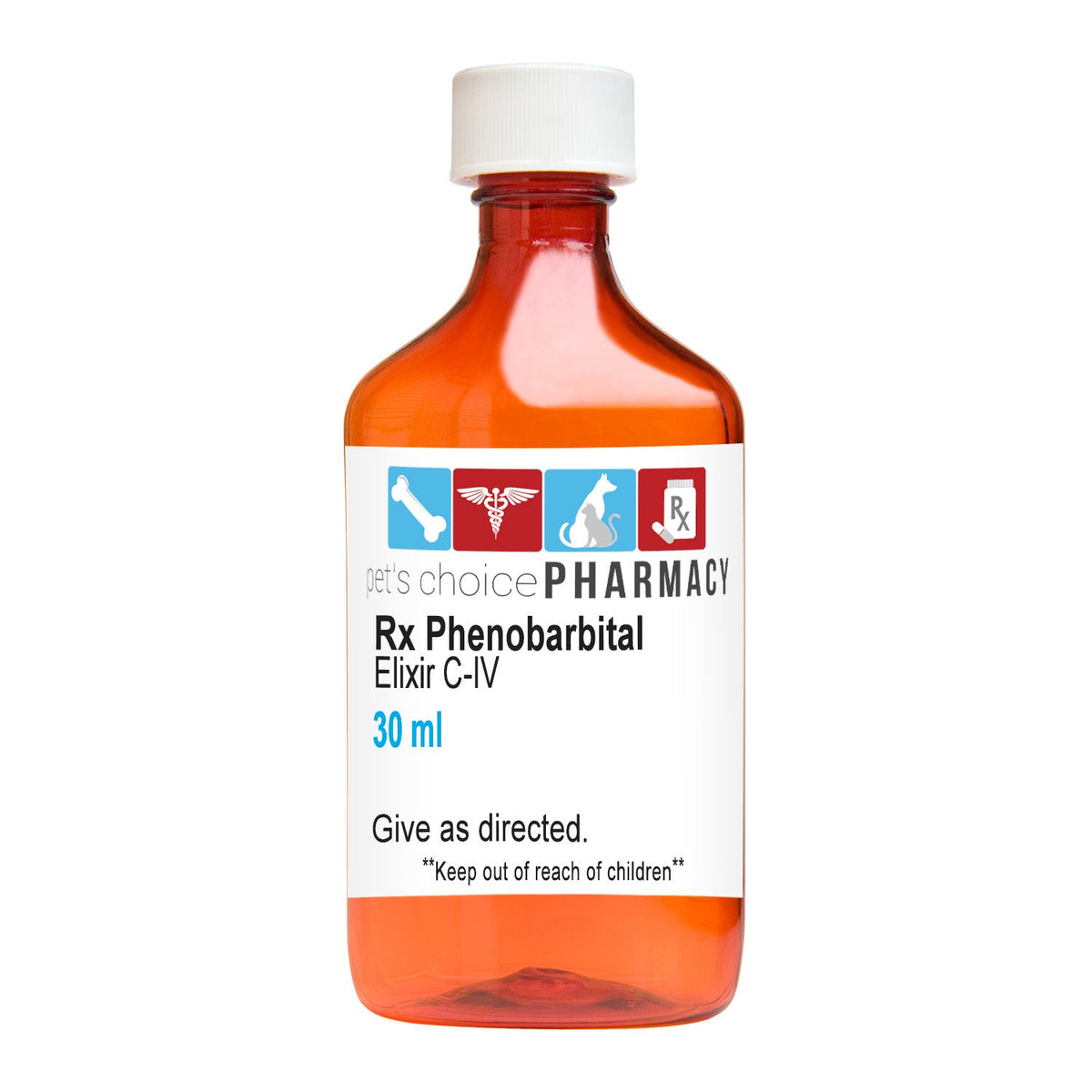 Rx Phenobarbital Elixir C-IV Seizure Medication for Pets , 30ml — Jeffers