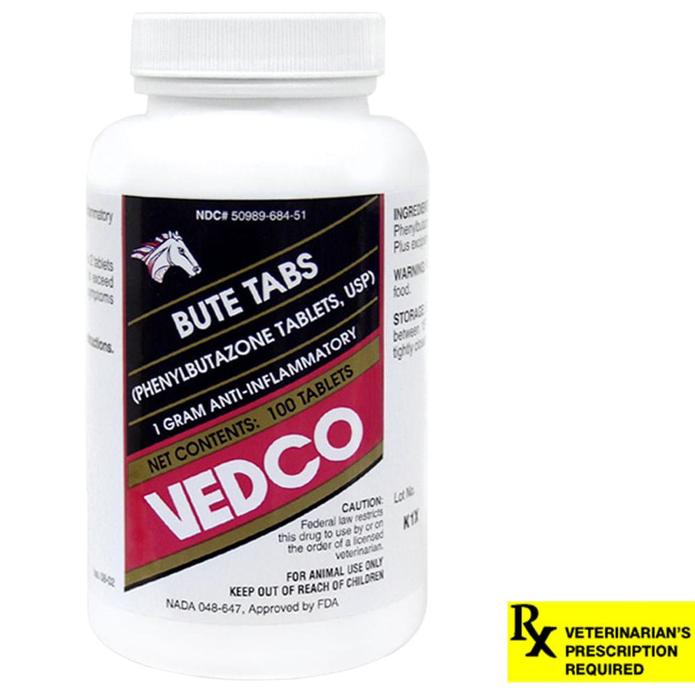 Rx Phenylbute 1 gm x 100 tablets for Horses (Phenylbutazone) — Jeffers
