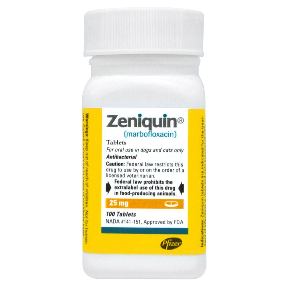 Rx Zeniquin Tablets (Marbofloxacin) for Dogs and Cats — Jeffers