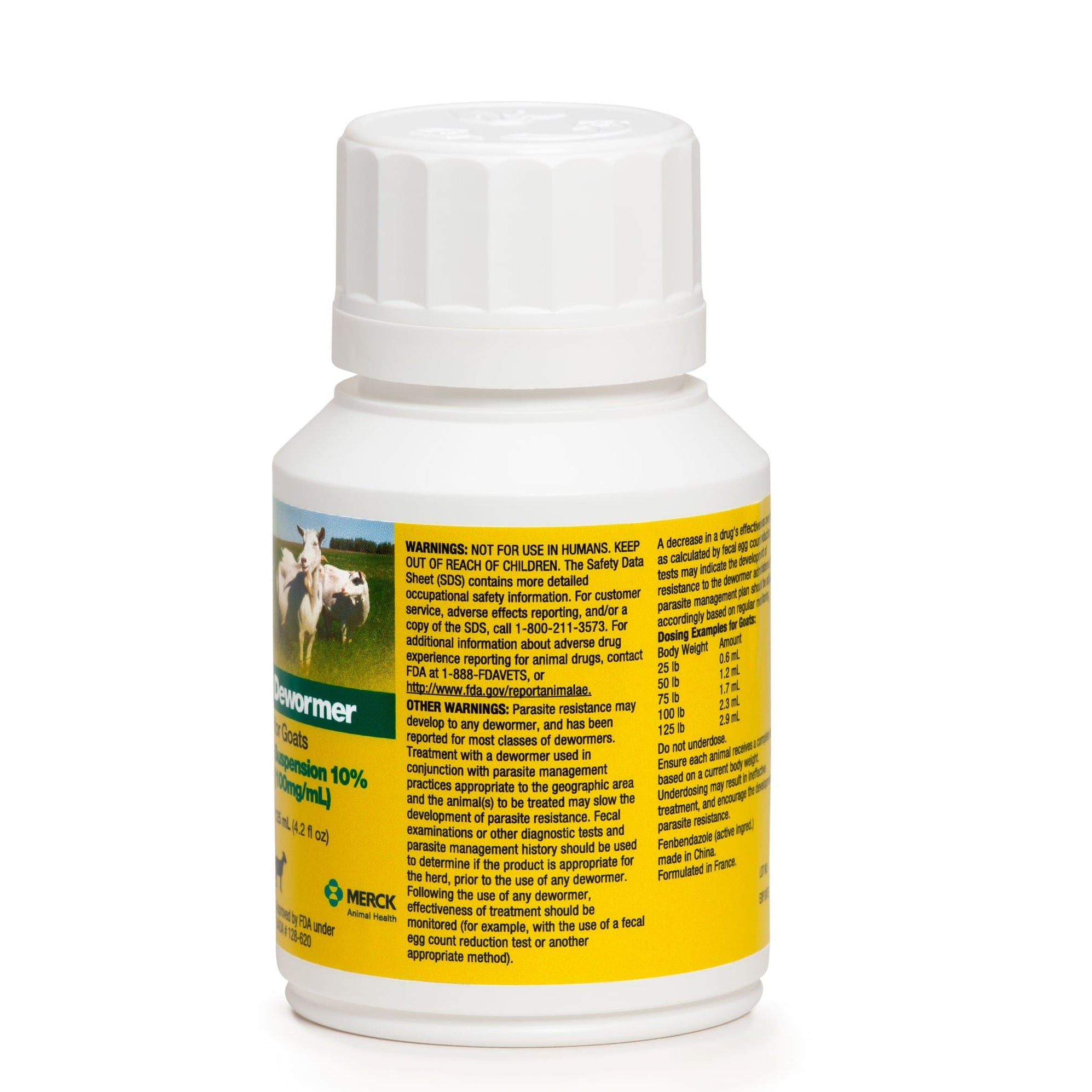 Safe-Guard Suspension Dewormer for Goats, 125 mL — Jeffers