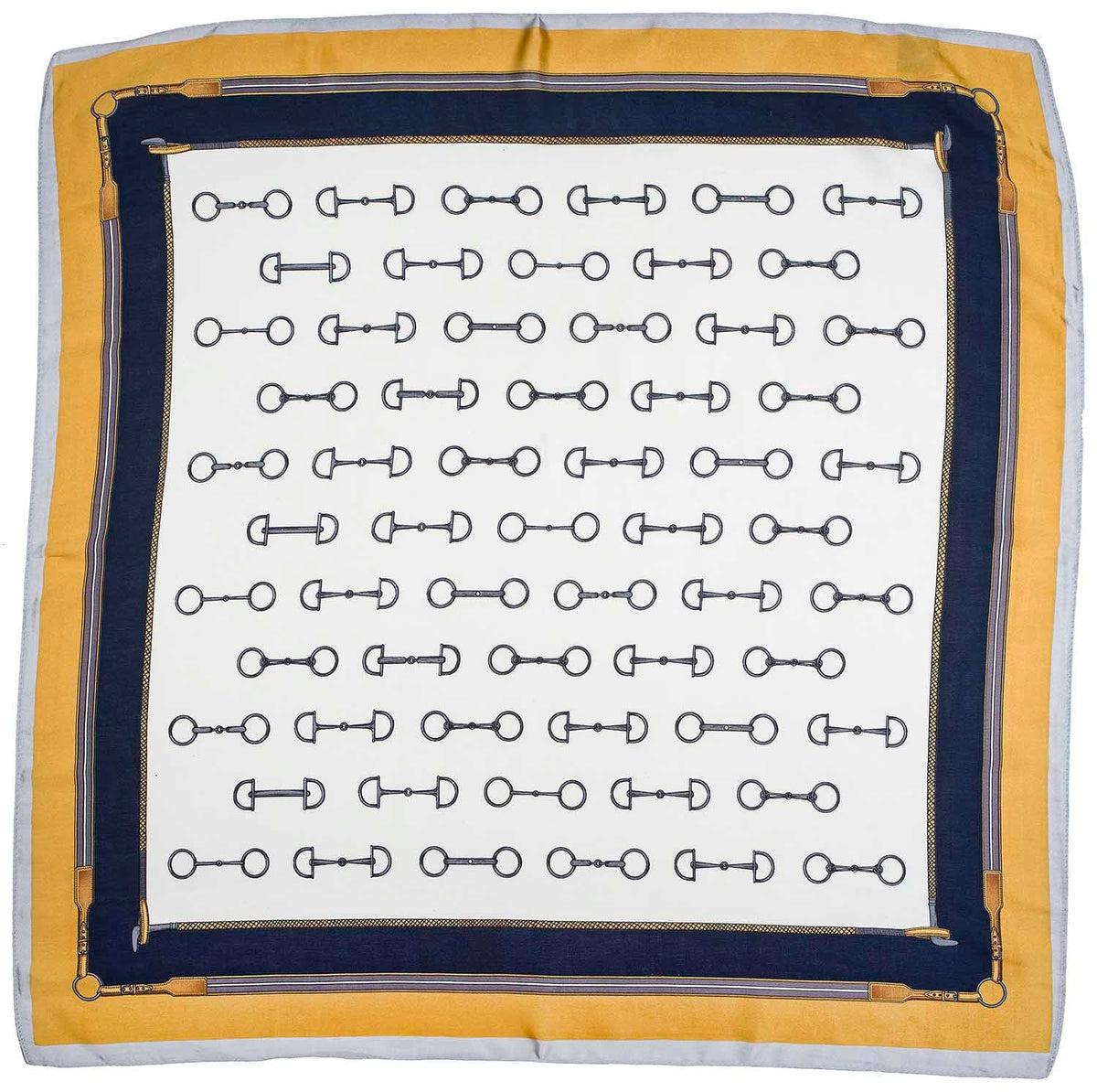 Satin Snaffle Bit Scarf, Gold/ Navy/ Pink/ Red — Jeffers