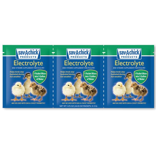 Sav-a-Chick Electrolyte for Poultry, 1/4 oz packet, (pkg of 3) — Jeffers