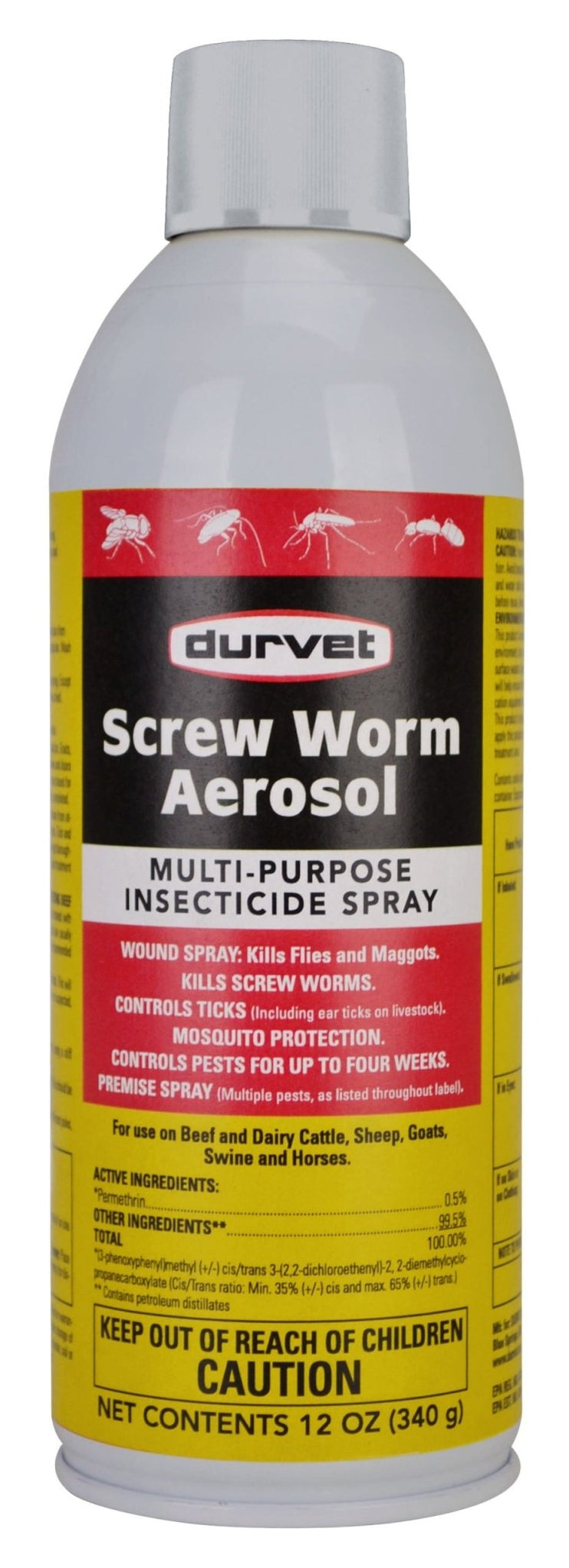 Durvet Screw Worm Aerosol Fly Spray, 12 oz — Jeffers