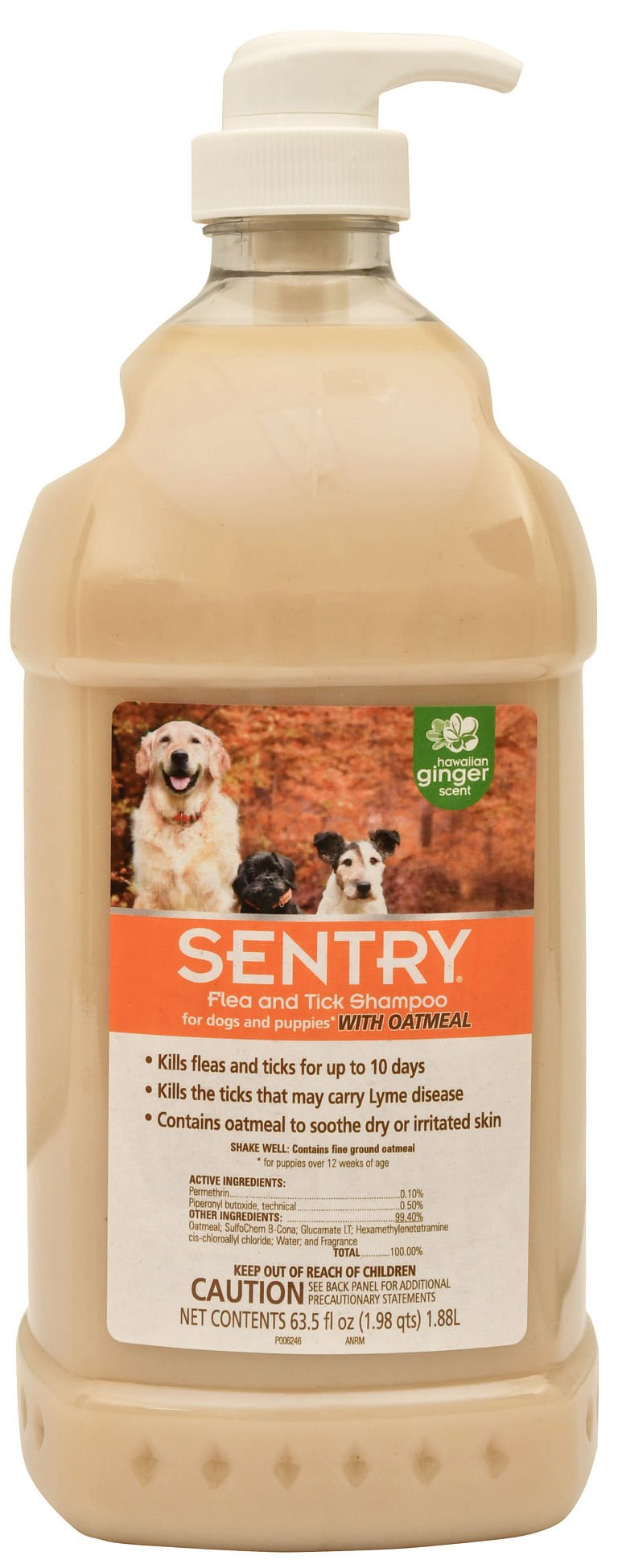Sentry Flea & Tick Shampoo for Dogs & Puppies in Ginger Scent — Jeffers