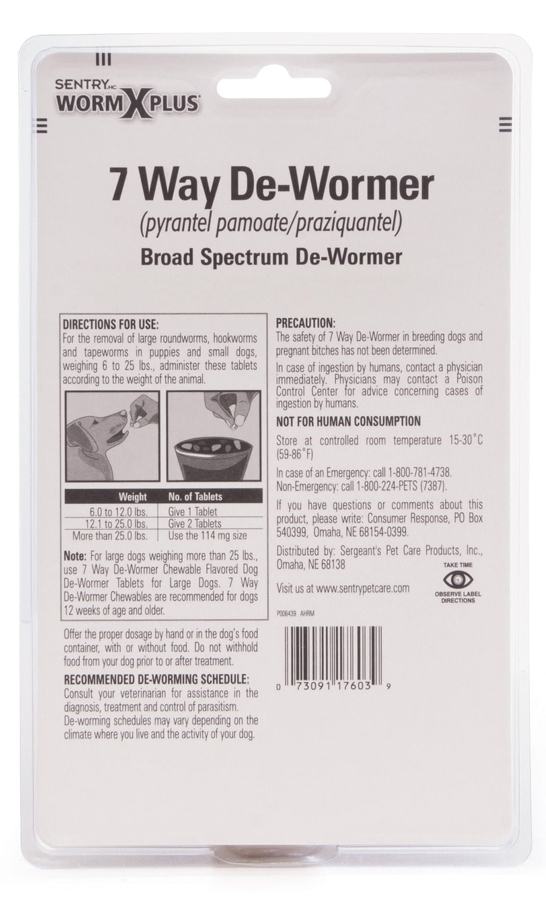 WormX Plus 7 Way De-Wormer for Dogs by Sentry — Jeffers
