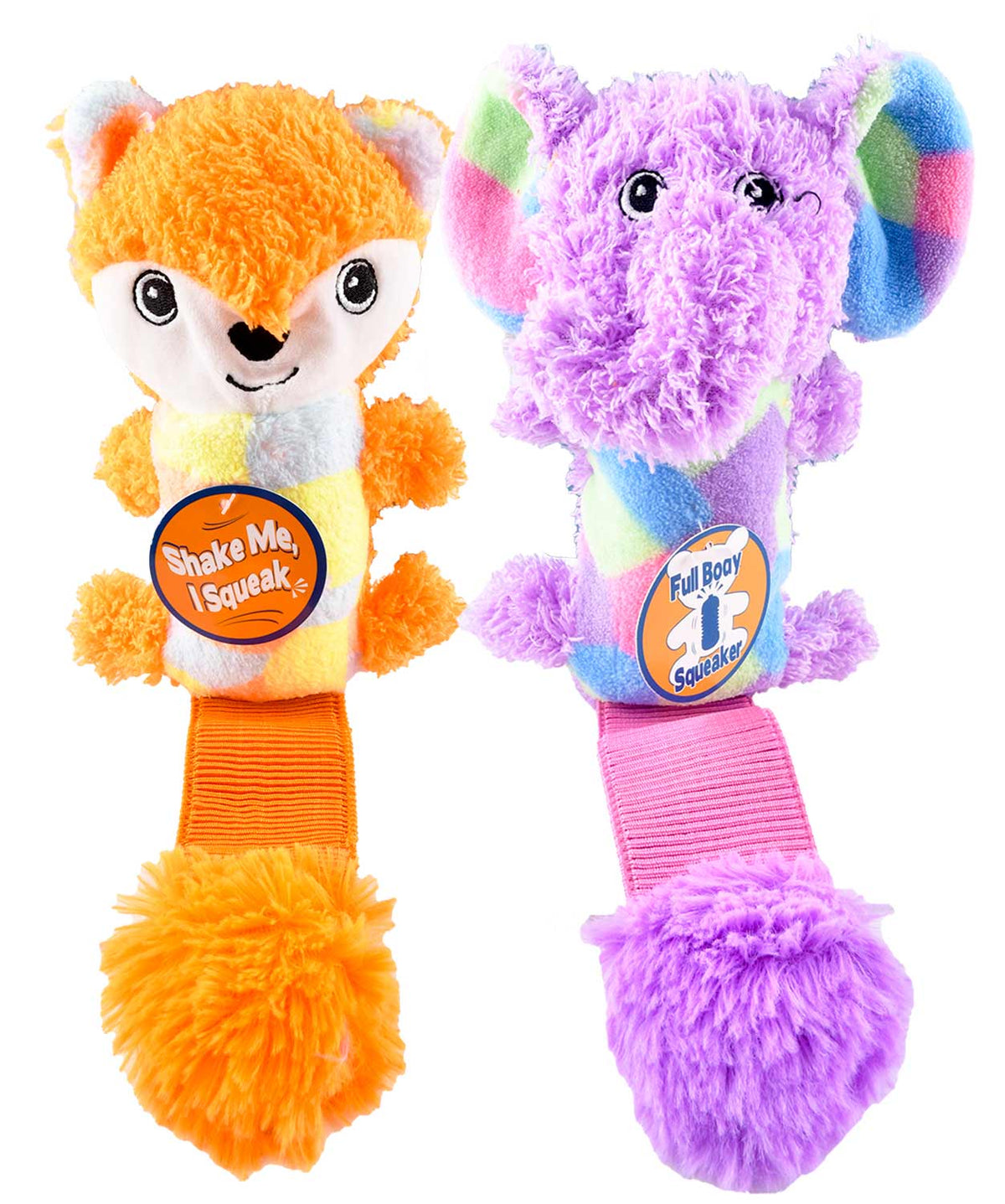 Shake & Squeak Cuddle Tugz Dog Toys, Assorted — Jeffers