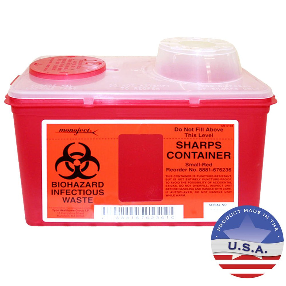 Sharps Biohazard Container for Syringes — Jeffers