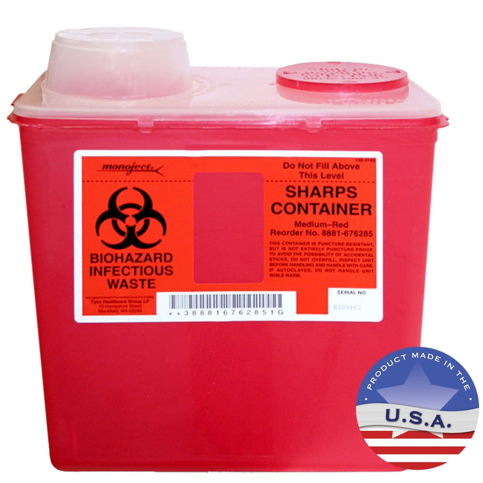 Sharps Biohazard Container for Syringes — Jeffers