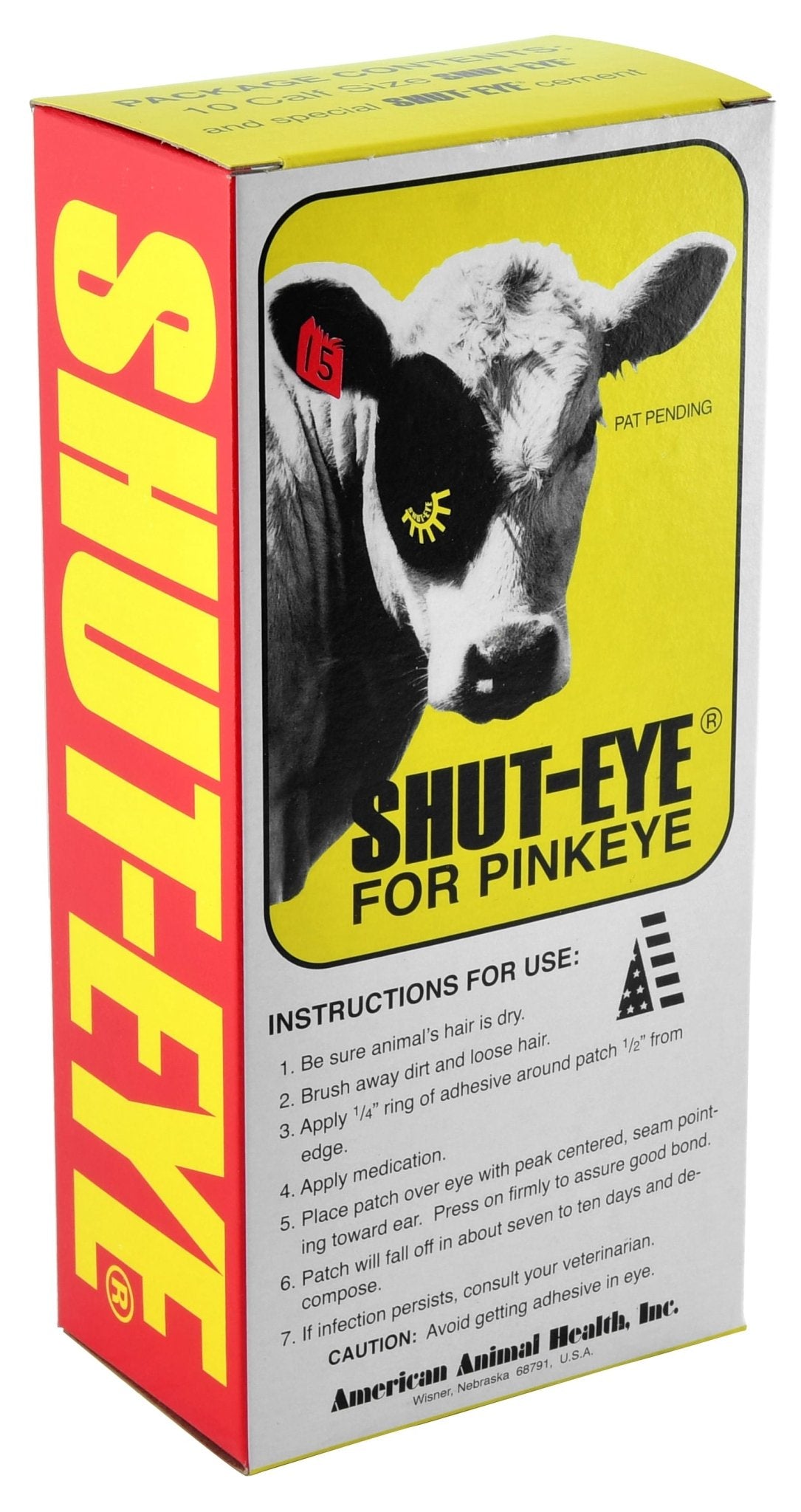 Shut-Eye Protective Cattle Eye Patch Kit — Jeffers