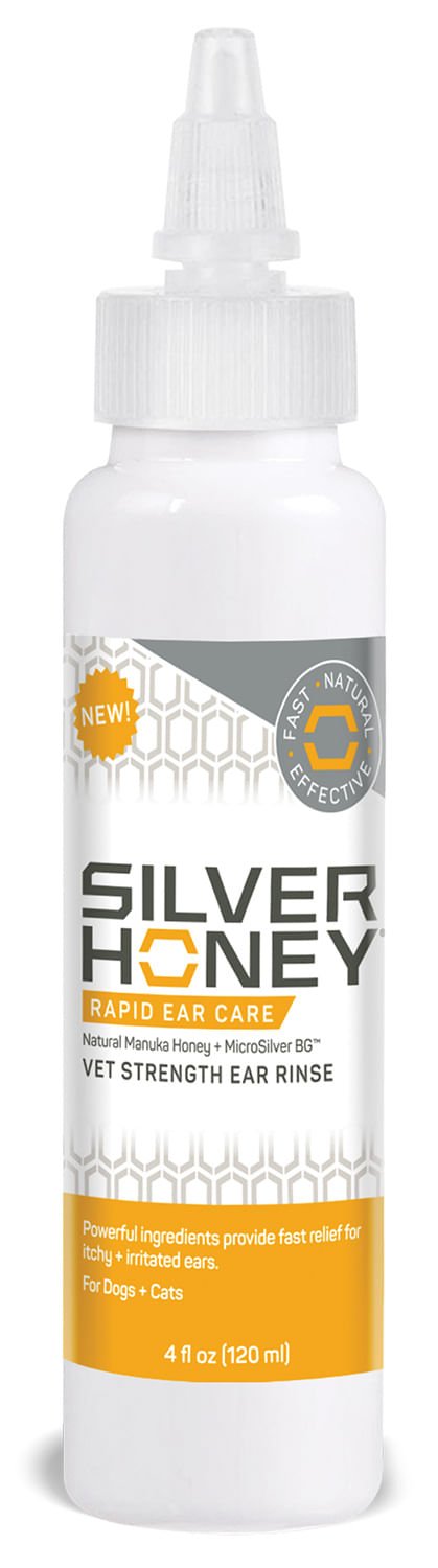 4 fl oz Bottle Silver Honey Rapid Ear Care Vet Strength Ear Rinse — Jeffers