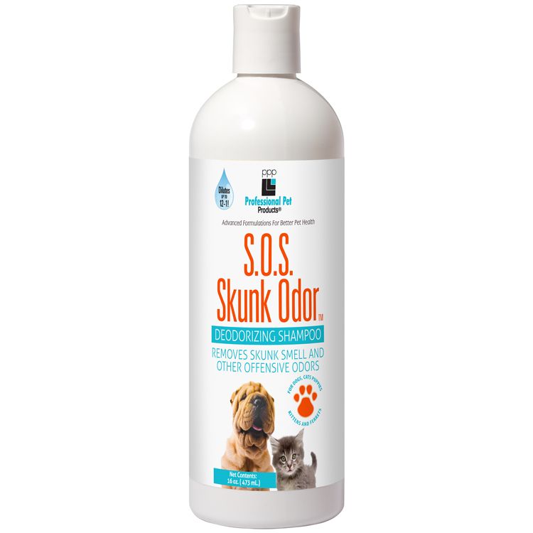 Skunk Odor Shampoo (SOS), 16 oz for pets — Jeffers