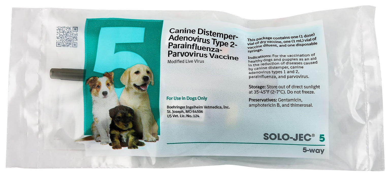 5-Way Dog Vaccines/ 5-in 1 Shot for Puppies Schedule — Jeffers